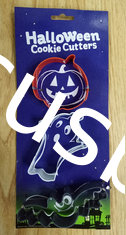 China FBTZ102801 Set of 3 Halloween PP spray painting cookie cutters supplier