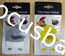 China FBTZ102802 PP+silicone material pot side clip for holding spoon supplier