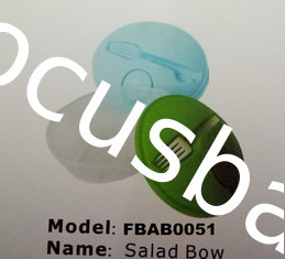 China FBAB0051 for wholesales food-grade PP material salad bowl with fork supplier