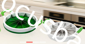 China FBAB5034 for wholesales  melon slicer stainless steel sclier plastic handle supplier
