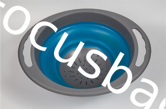 China FBAB3084 for wholesales collapsible colander with easy grip handle supplier