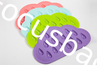 China FBAB40187 for wholesales food-grade silicone raindrop shape ice cube tray supplier