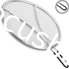 China 13" Grease Splatter Screen for Cooking with Heavy Duty Ultra Fine Mesh Plus Silicone Hot Handle Holder supplier