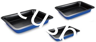 China Eco freindly 0.4mm Carbon Steel Non Stick Cake Pan / Square Deep Baking Pan supplier