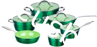 China forged aluminum cookware set with ceramic coating with PFOA Free Scratch-Resistant Coating supplier