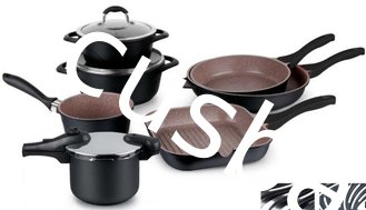 China 2017 new die cast die-casting aluminum energy saving bottom casserole cookware set supplier