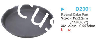 China Home use Nonstick custom shaped Round Cake Pan 9inch pie pan pizza pan bakeware supplier