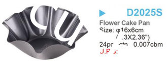 China Flower Steel Cupcake Mold Reusable flower cake Baking bread mold Tart Pan supplier