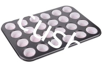 China Hot selling customized Classic Non stick 6,24 cups muffin pan /cake mold with Paper Cup supplier