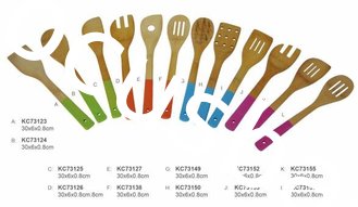 China Anti-Bacteria Natural Wholesale Wooden Bamboo Kitchen Utensils supplier