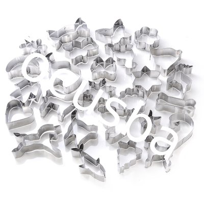 Shaped Mould Cookie Cutter Set Decorating Tools Stainless Steel Letter Cookie Cutter supplier