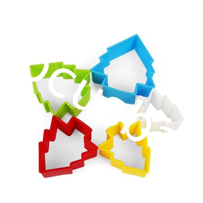 2017 Colorful baking tray plastic cookie cutter/cookie press cake decoration set supplier
