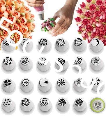 Cake Decorating Tips Set Polished Smooth No Seams - Icing Tips Frosting Tips Pastry Tips supplier