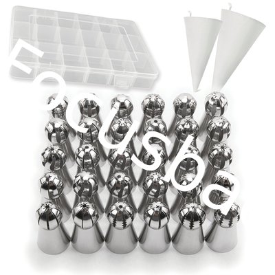 Unique Sphere Ball Icing Tips Designs and 2 FREE Reusable Canvas Piping Bags supplier