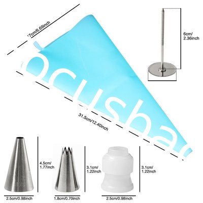 Stainless Steel Cookies Cupcake Decorating Kits Frosting Icing Tips Baking Tools with Flower Nail Pastry Bag Icing supplier