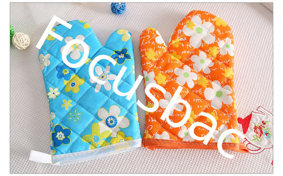 Manufacturer Custom digital printed cooking kitchen microwave cotton oven glove supplier