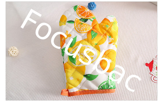 Manufacturer Custom digital printed cooking kitchen microwave cotton oven glove supplier