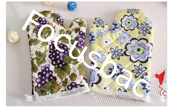 Manufacturer Custom digital printed cooking kitchen microwave cotton oven glove supplier