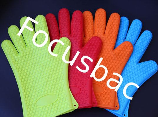 Heat Resistant Silicone BBQ Grill Oven Gloves, Silicone BBQ Grill Oven Mitt supplier