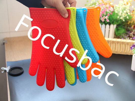 Heat Resistant Silicone BBQ Grill Oven Gloves, Silicone BBQ Grill Oven Mitt supplier