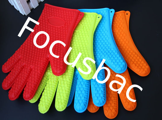Heat Resistant Silicone BBQ Grill Oven Gloves, Silicone BBQ Grill Oven Mitt supplier