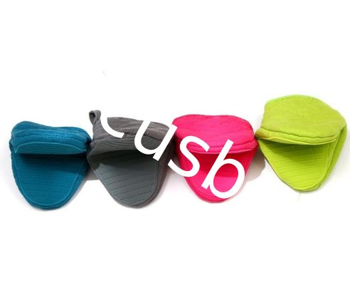 High-resistance Eco-friendly cotton pot holders oven mitts cotton oven glove supplier