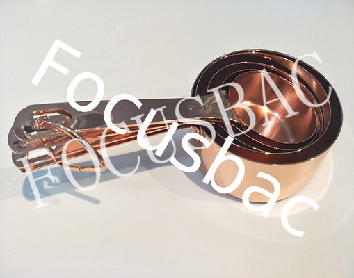 5pcs BPS Free stainless steel copper measuring cup and Spoons for daily use items supplier
