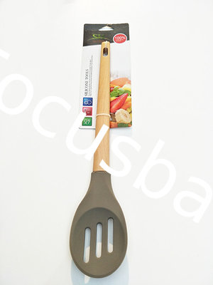 Bamboo and Silicone Gray Eco-Friendly Bamboo and Silicone Kitchen Utensil Set for cooking supplier