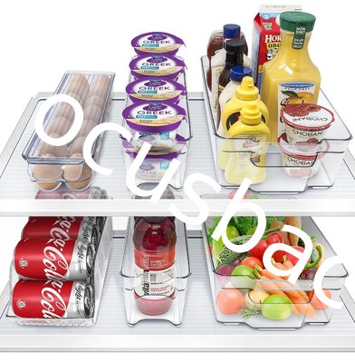 Fridge Bins and Freezer Organizer Refrigerator Bins Stackable Storage Containers BPA-Free Drawer supplier