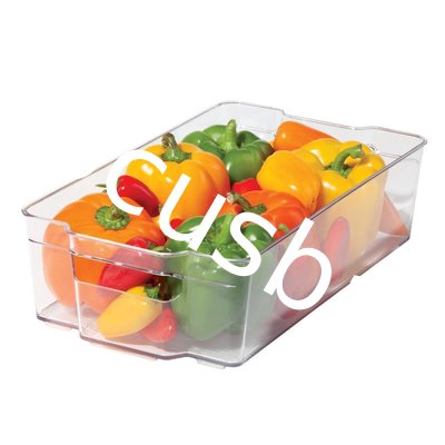 6 Piece Refrigerator and Freezer Stackable Storage Organizer Bins with Handles supplier