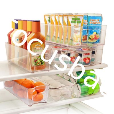 6 Piece Refrigerator and Freezer Stackable Storage Organizer Bins with Handles supplier
