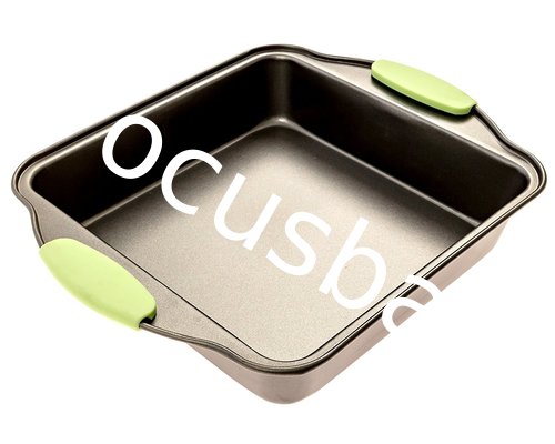 Non-stick Steel Baking Bakeware With Silicone Handles includes a Pie Pan,a Square Cake Pan,Baking Pan,a Bread Pan supplier