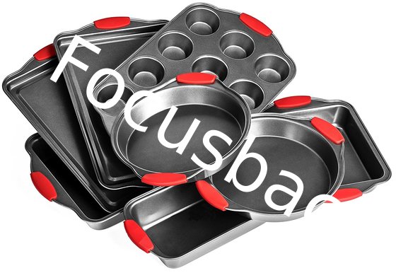 8 Piece Ultra NonStick Baking Pans Set Bakeware Set Cookware Set supplier