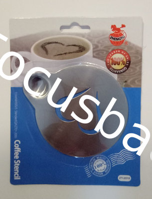 FB151165 stainless steel 430 customized design coffee stencil metal silver color supplier