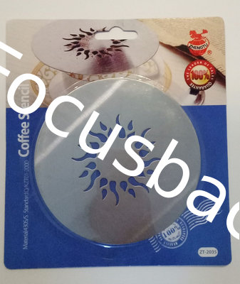 FB151165 stainless steel 430 customized design coffee stencil metal silver color supplier