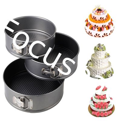 3pcs Nonstick Springform Pan Cheesecake Pan Leakproof Cake Pan Bakeware Loose Base Cake Baking supplier