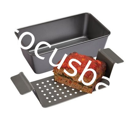 Professional Non-Stick 2-Piece Healthy Miracle Meatloaf Pan Perfect Results Large Nonstick Loaf tin bakeware supplier