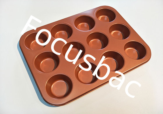 Steel 5 Piece Copper Bakeware Set with Nonstick Ti-Cerama Coating Super Strong 0.8MM Gauge Includes Cookie Sheet Muffin supplier