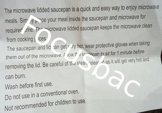 FB115549 pure PP microwave saucepan for easy and quick enjoy food supplier
