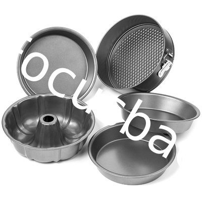 5 Piece Nonstick Cake Pans Set with 9 Inch Round Cake Pans, 9 Inch Spring form Cake Pan and 10 In Bundt Cake Pan supplier