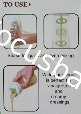FB132911 Super green style manual stir salad sauce bowl 500ml PP+PET+ABS supplier