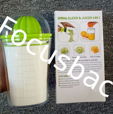 FB132921 Multi-function eco-friendly spiral slicer & juicer 4 in 1 supplier