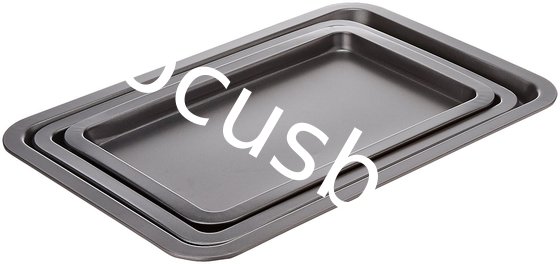 3-Piece Baking Sheet Set different sized metal cookie sheet/biscuit baking pan/cookie cake pan supplier