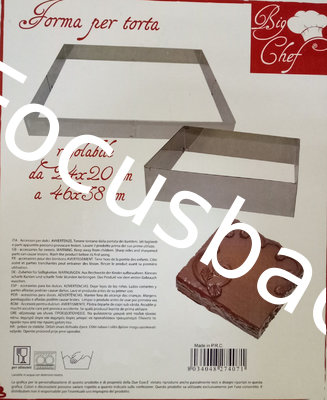 FB136268 Extendable stainless steel 430 food-grade cake mold 24*20/46*38cm supplier