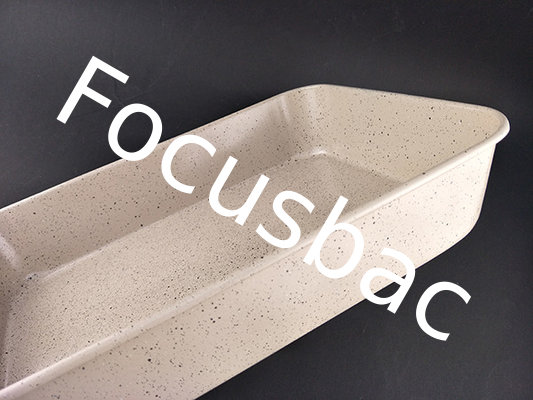 Amazon hot selling Carbon Steel deep square Pan with Marble Non-stick coating supplier