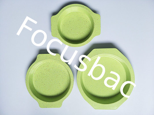 Non-Stick Metal Ceramic Coating Round Tart Mold Marble Coating Round Baking Tray supplier