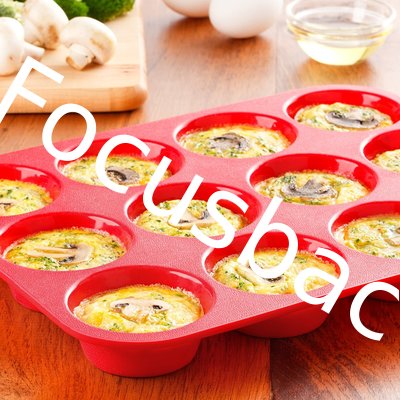 Non-stick Heat Resistant Food Grade BPA-Free Bakeware Silicone 12-Cup Muffin Pan cake mold supplier