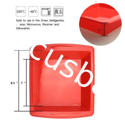 Silicone Cake Pan 8.5 " Nonstick Bakeware Baking Mould Brownie Pan for bread Chocolate Pie Pizza fudge and brownies supplier