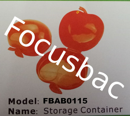 FBAB0064 for wholesales BPA free banana orange shape food container supplier