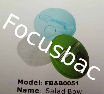 FBAB0051 for wholesales food-grade PP material salad bowl with fork supplier